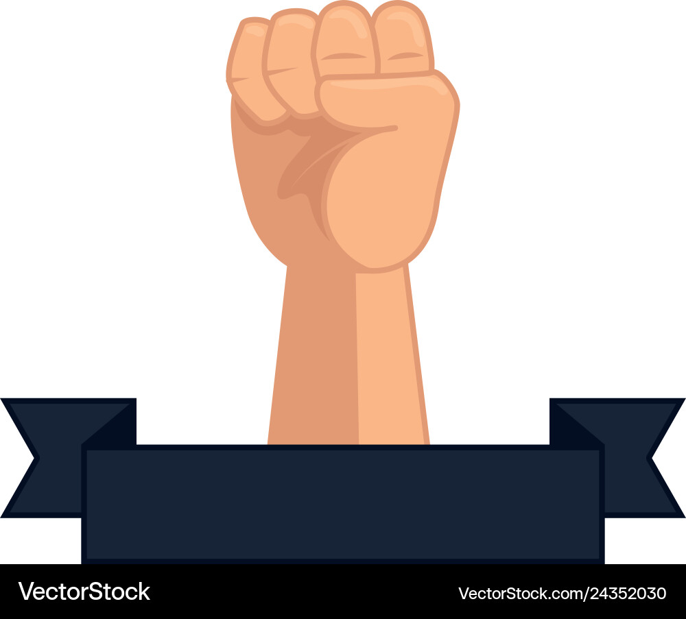 Hand up fist icon Royalty Free Vector Image - VectorStock