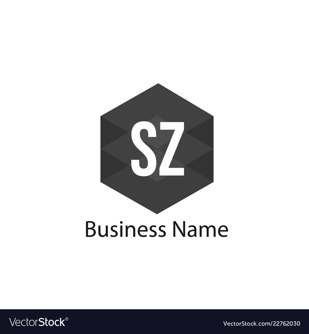 Initial letter sz logo template design Royalty Free Vector