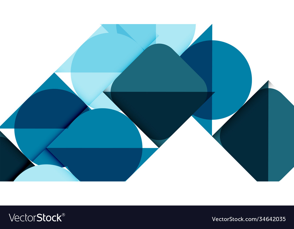 Clean minimal geometric abstract background Vector Image