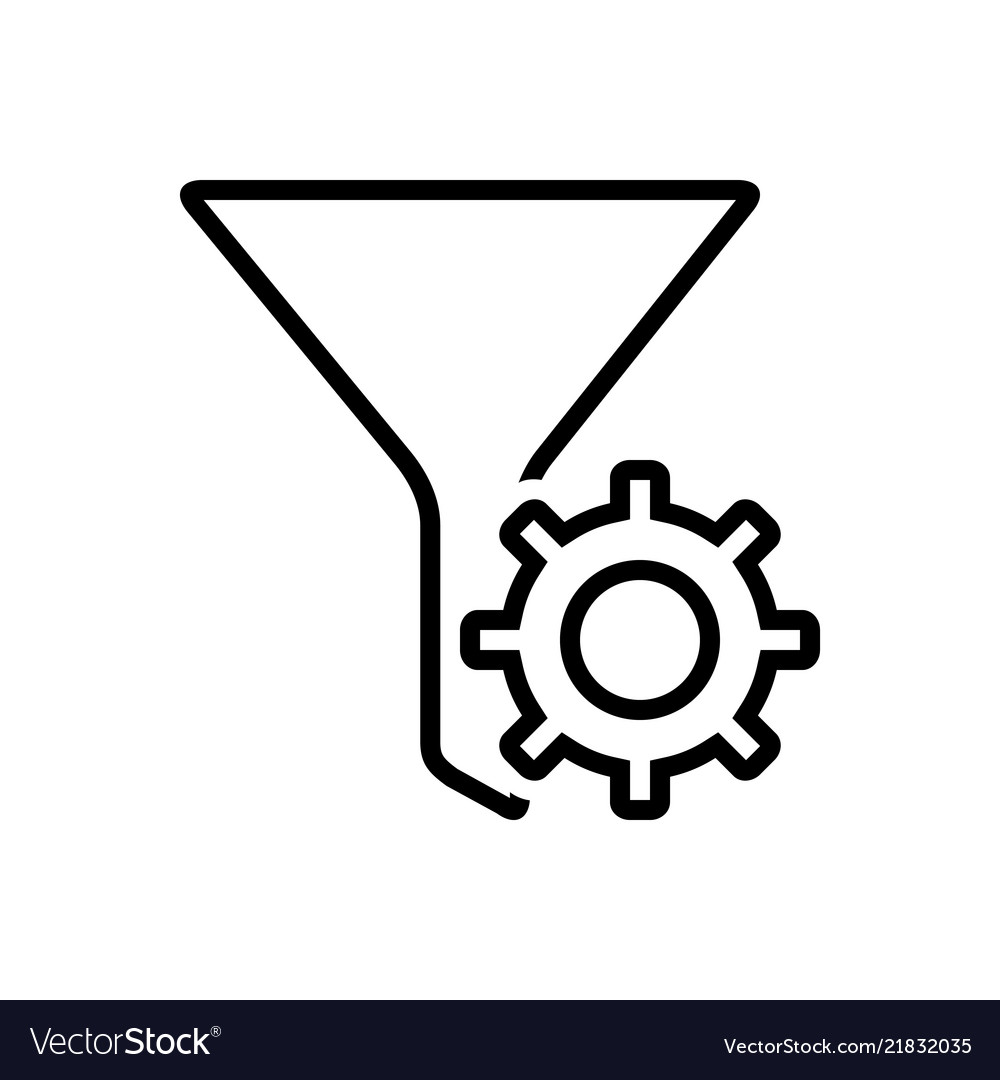 Filter settings Royalty Free Vector Image - VectorStock