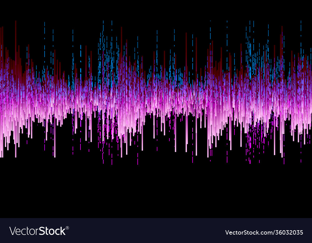 Purple equalizer big data visualization concept Vector Image