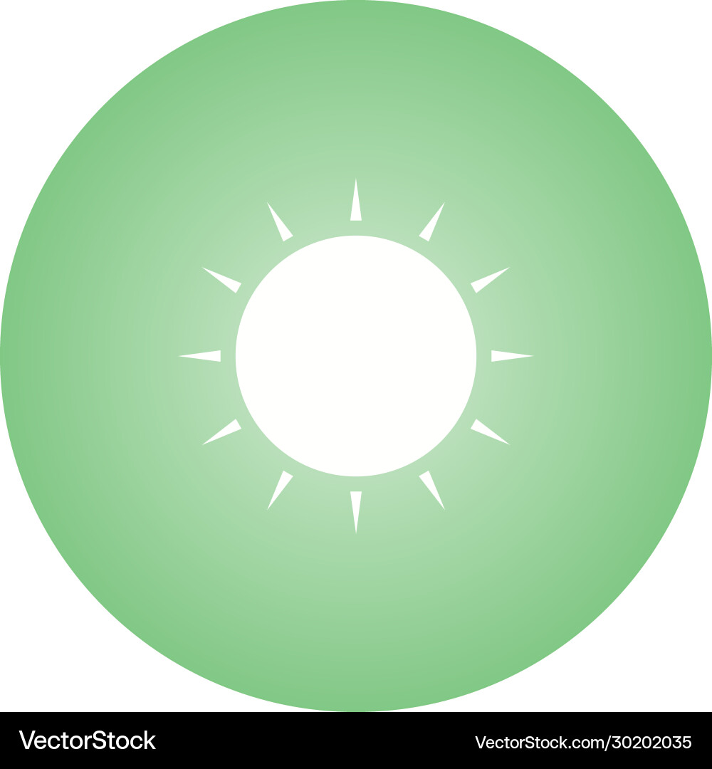 Unique sun glyph icon Royalty Free Vector Image
