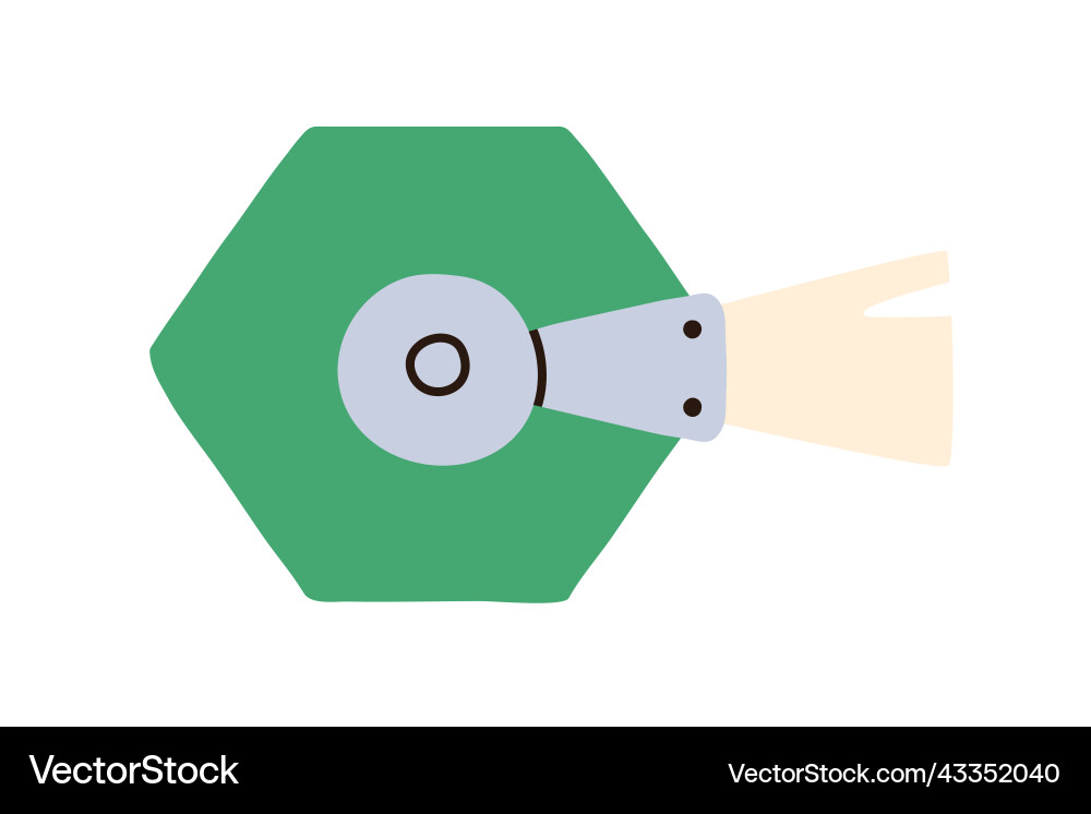 Brush tool supply for cleaning erasers remains Vector Image