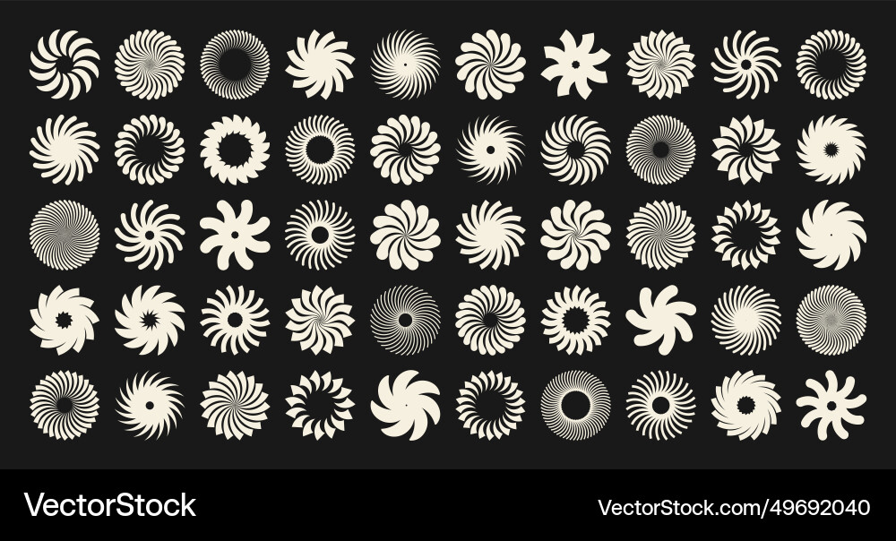 Brutalist geometric shapes symbols simple Vector Image