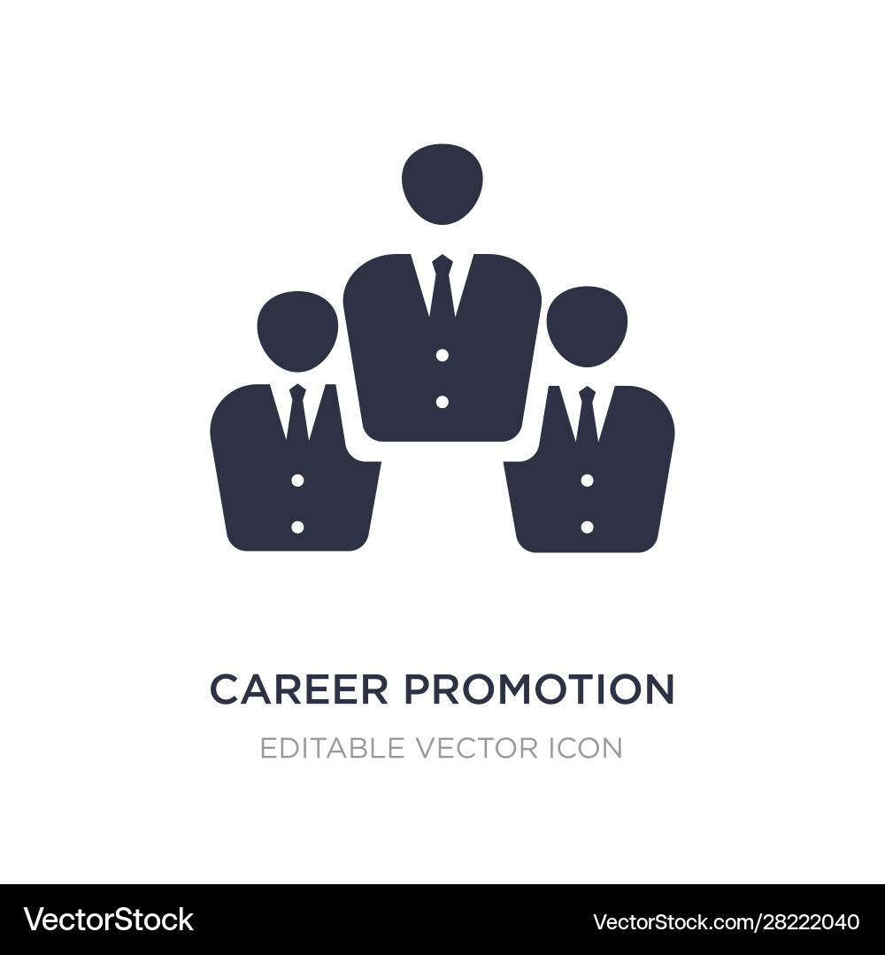 Career promotion icon on white background simple Vector Image