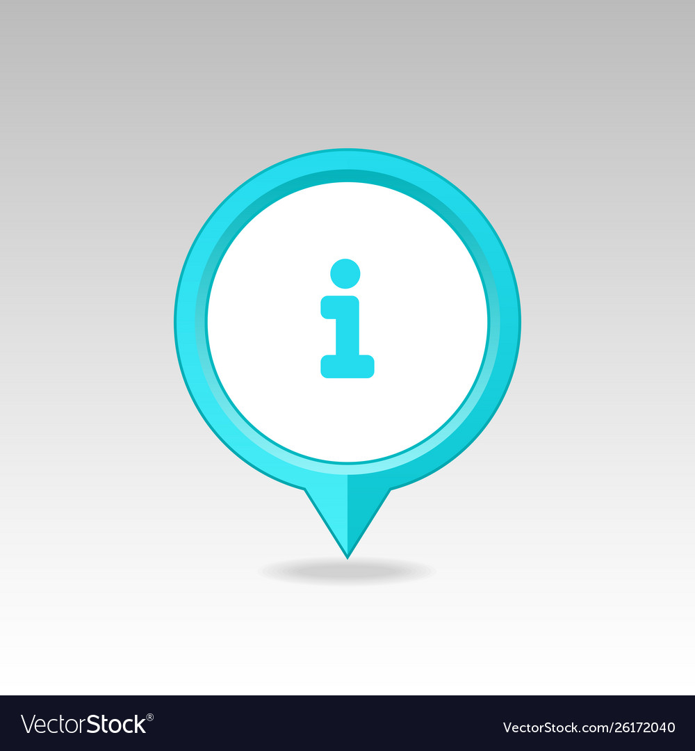 Information pin map icon pointer markers Vector Image