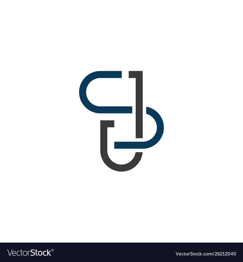 Initials logo template Royalty Free Vector Image