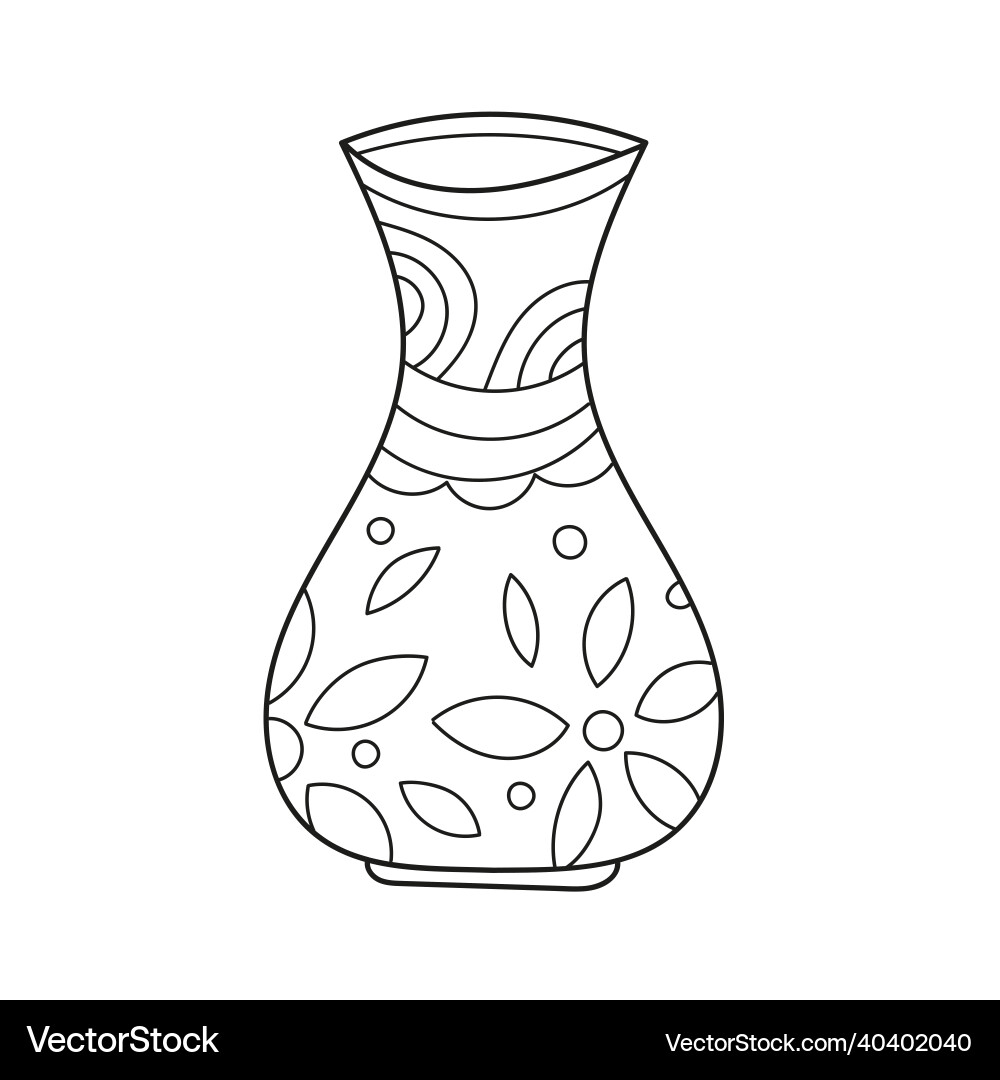 Simple coloring page page to be colored one Vector Image