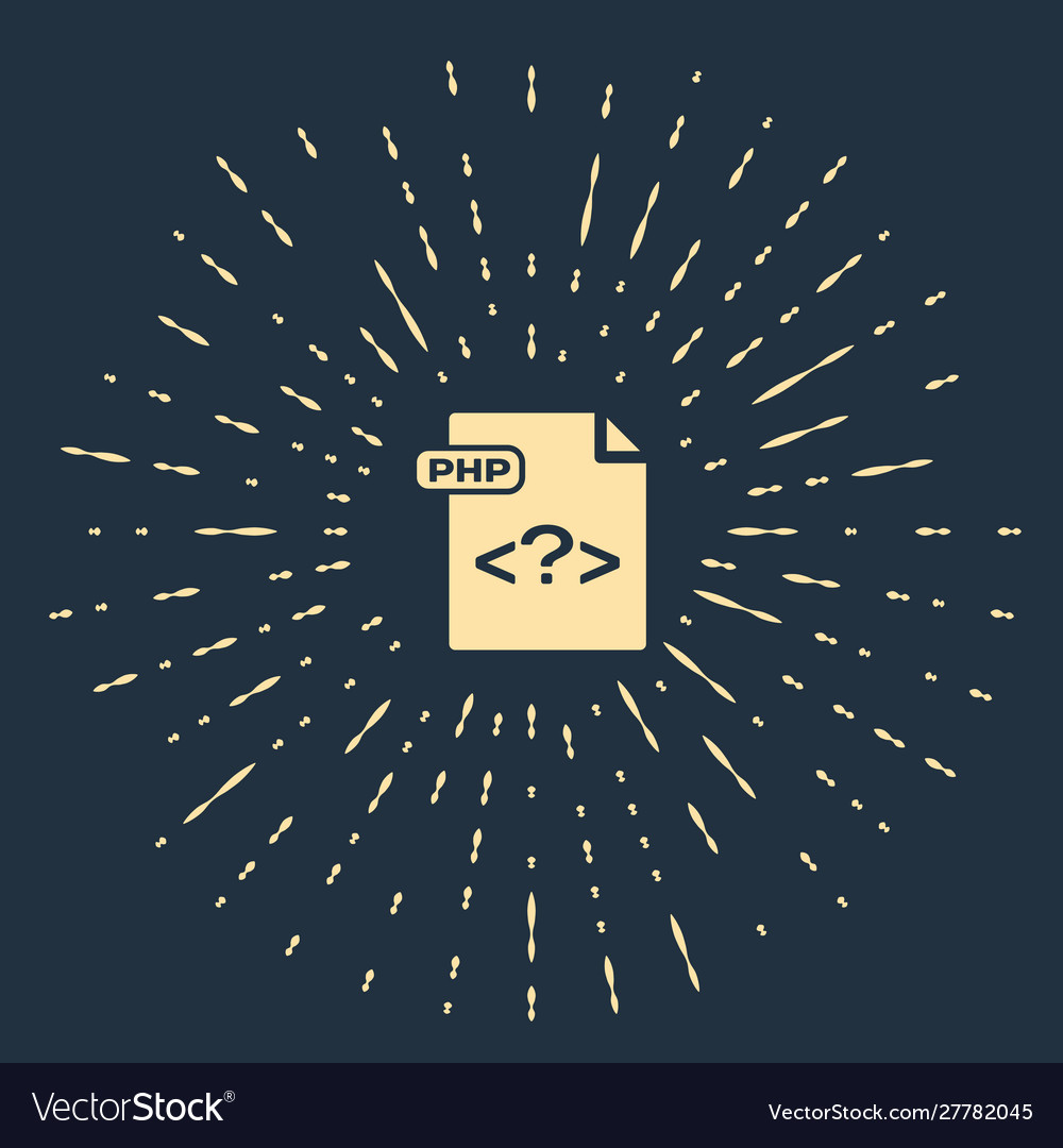 Beige php file document download php button icon Vector Image