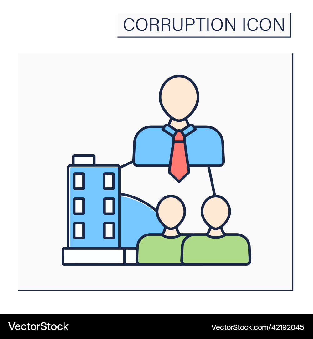 Beneficial ownership color icon Royalty Free Vector Image