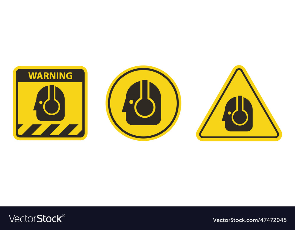 Caution Sign Wear Protective Equipmentwith Ppe Vector Image