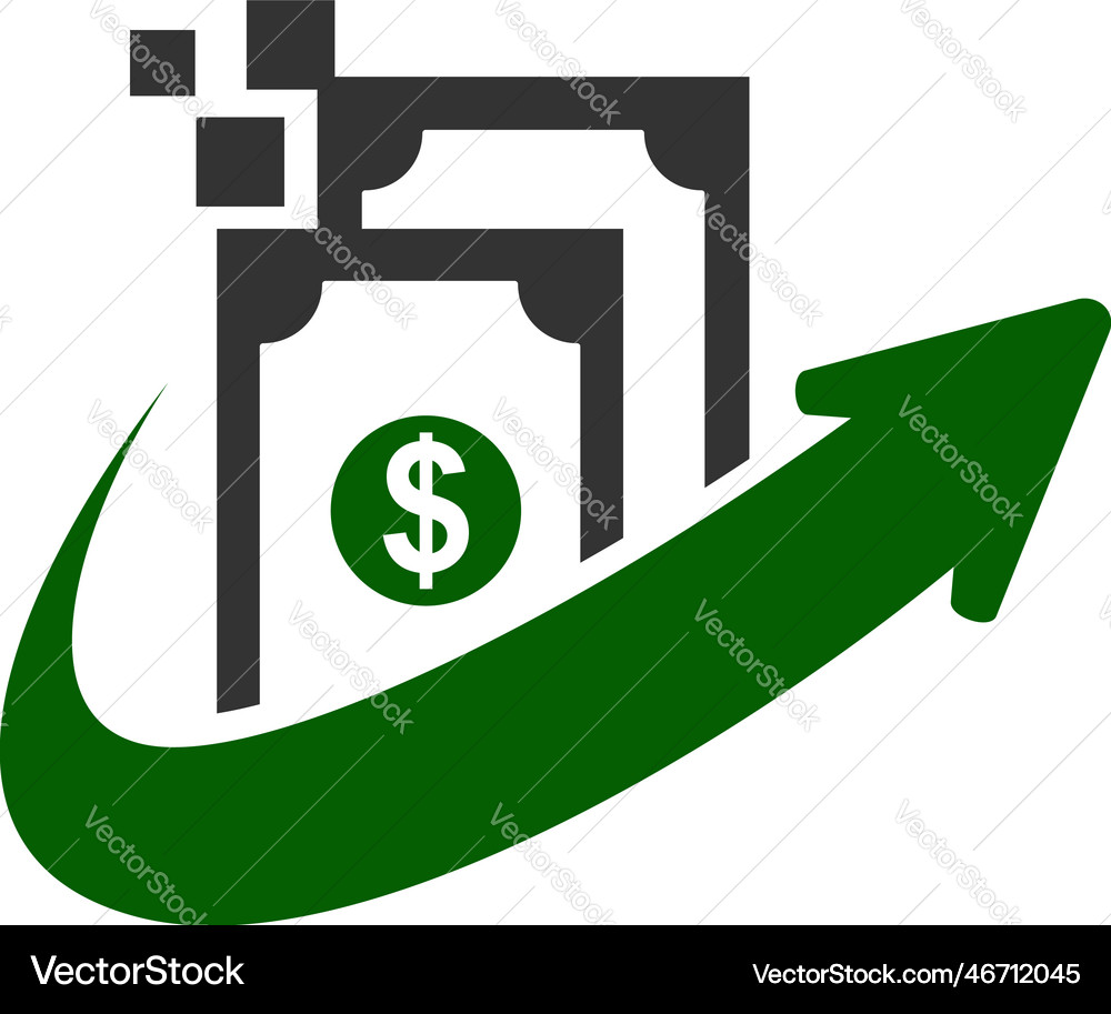 Fast pay digital logo template icon brand Vector Image