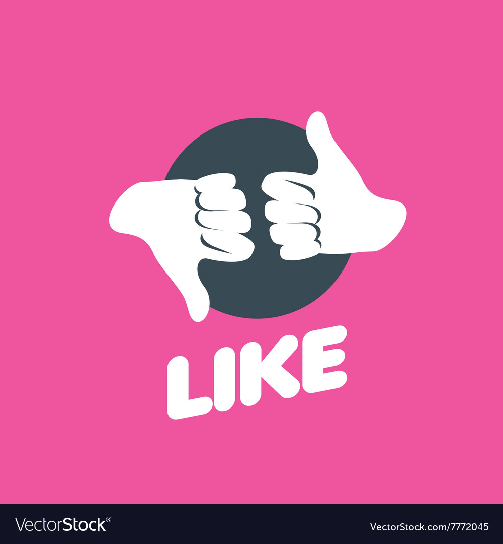 Logo like Royalty Free Vector Image - VectorStock