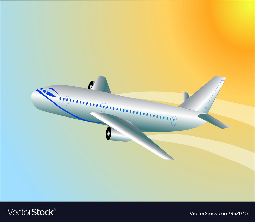 Plane background Royalty Free Vector Image - VectorStock