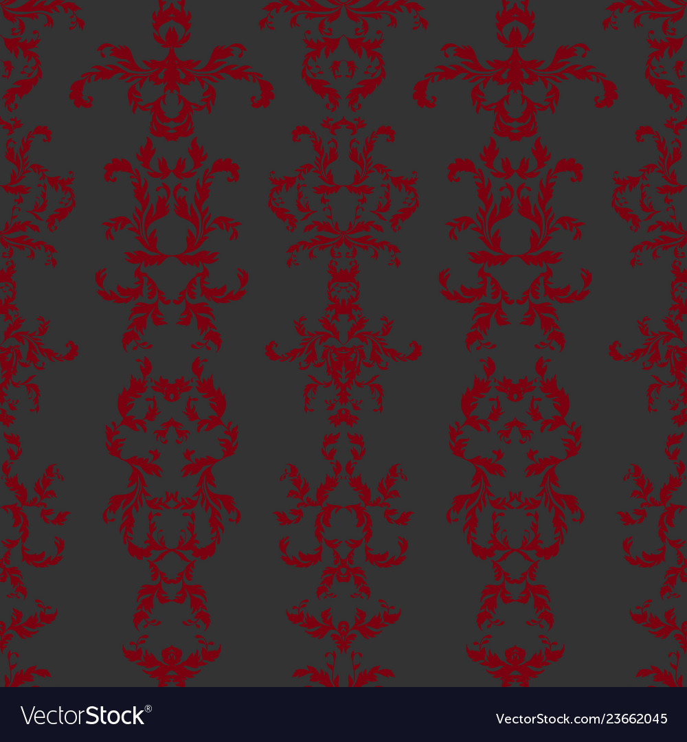 Rococo seamless pattern Royalty Free Vector Image