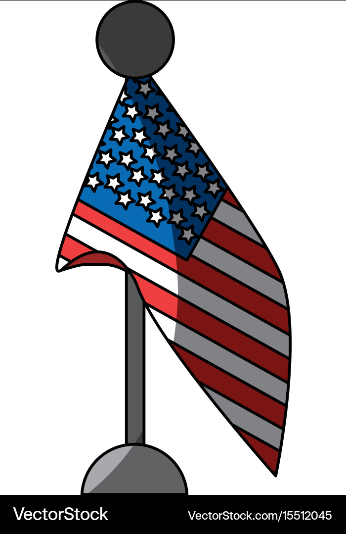 United states flag symbol Royalty Free Vector Image