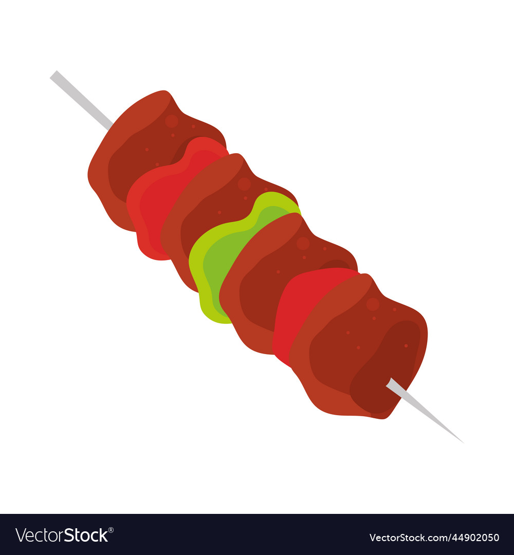 Bbq skewer icon Royalty Free Vector Image - VectorStock