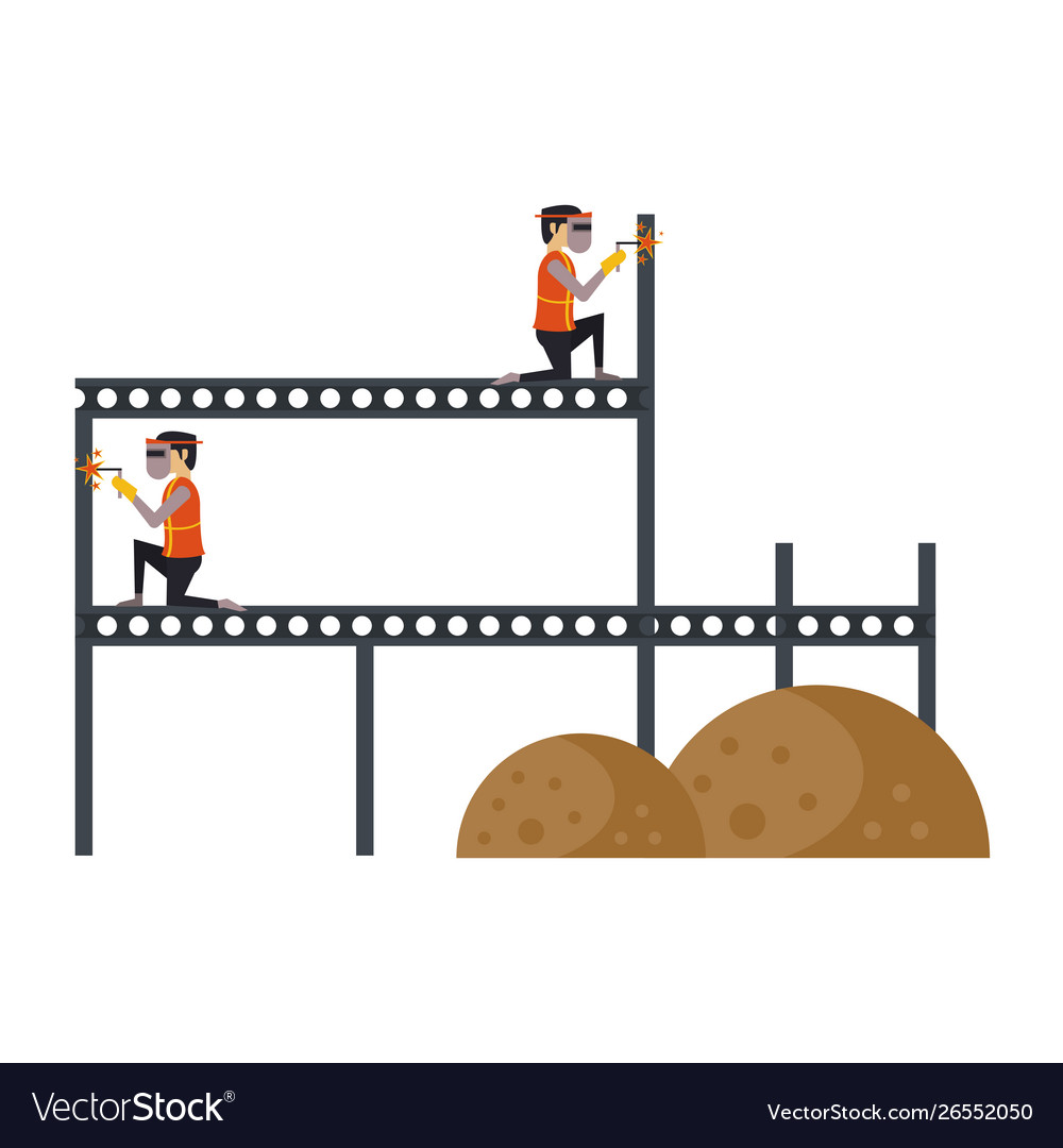 Construction architectural engineering work Vector Image