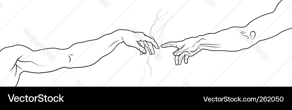 Creation of Adam Royalty Free Vector Image - VectorStock