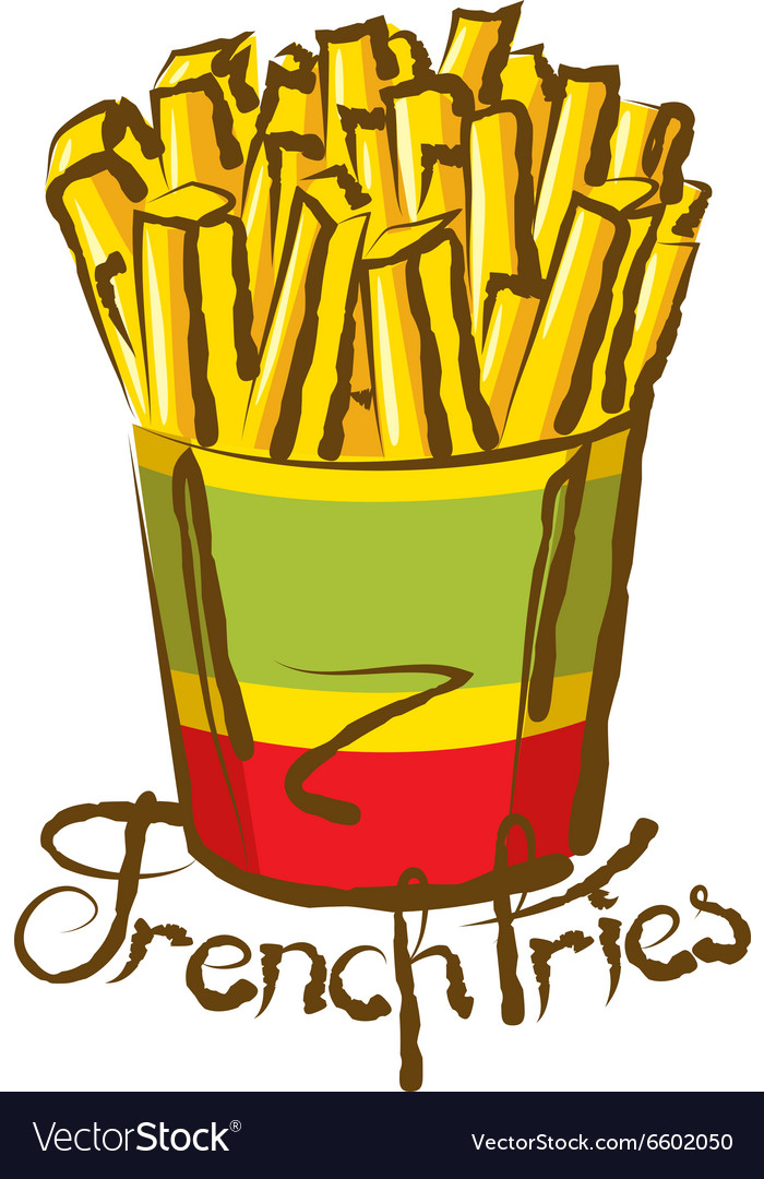 Fries Royalty Free Vector Image - VectorStock