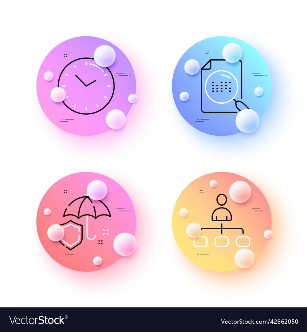 Management time and search file minimal line Vector Image