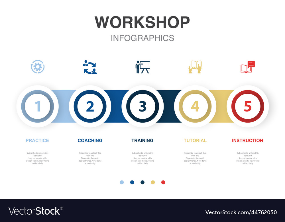 Practice coaching training tutorial Royalty Free Vector