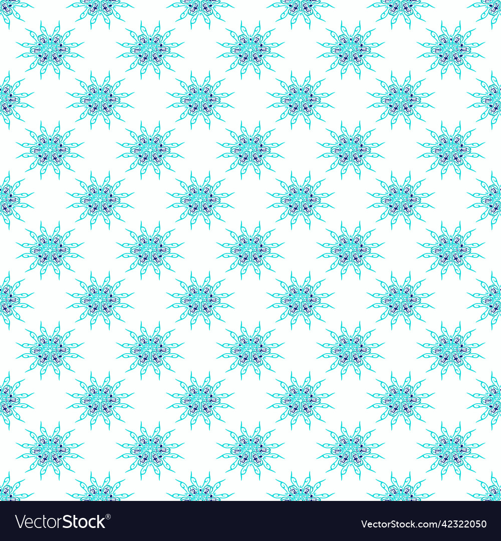 Snowflake pattern Royalty Free Vector Image - VectorStock