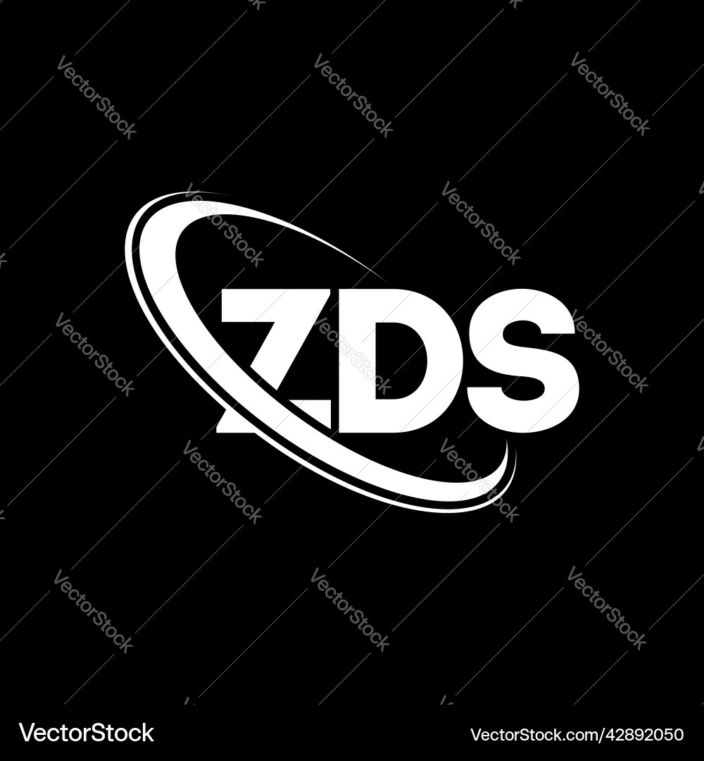 Zds logo letter design Royalty Free Vector Image