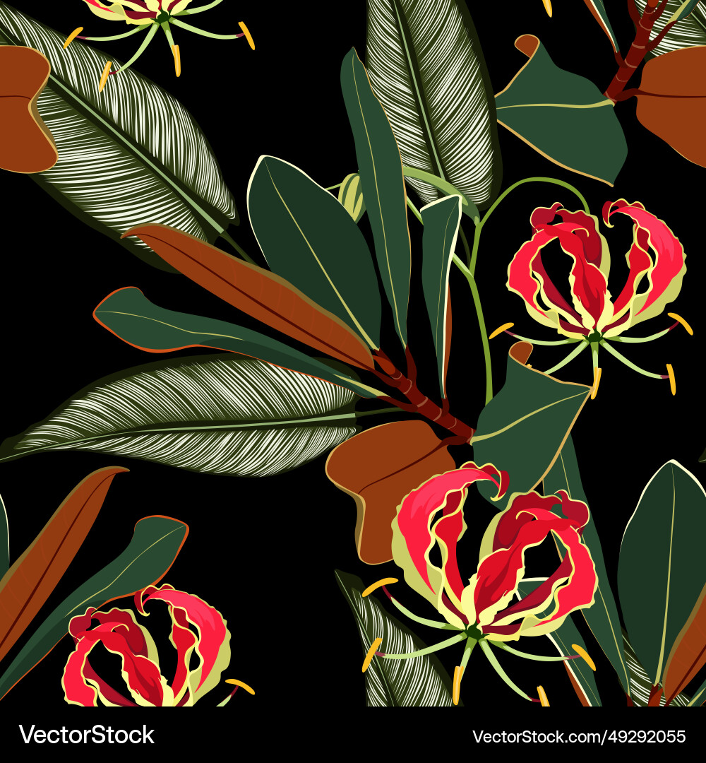 Beach seamless pattern Royalty Free Vector Image