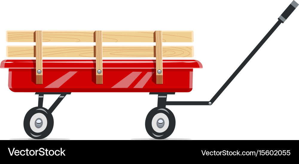 Cart child toy Royalty Free Vector Image - VectorStock