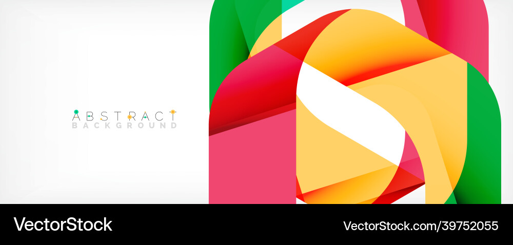 Geometric abstract background - multicolored Vector Image