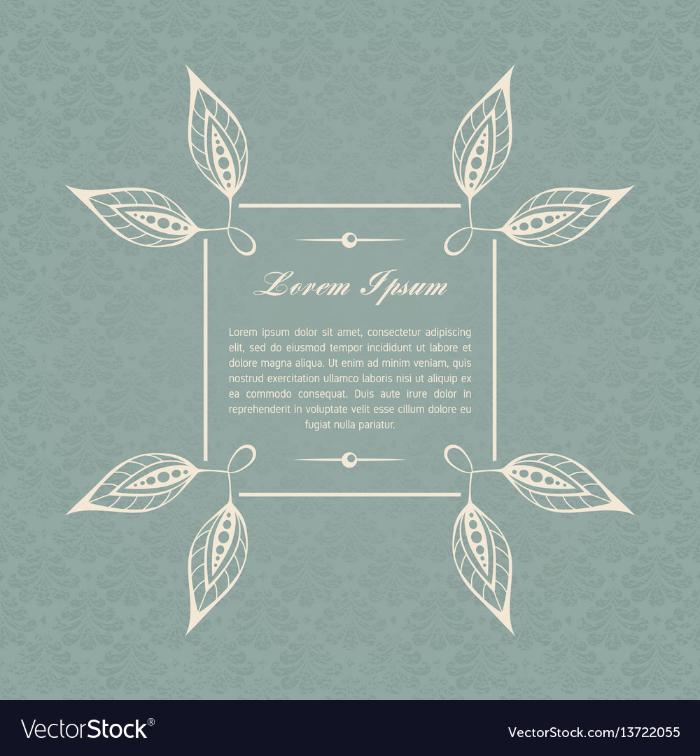 Gray-blue calligraphic elements Royalty Free Vector Image