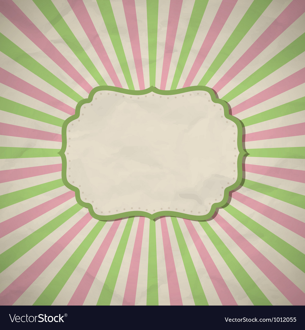 Retro frame Royalty Free Vector Image - VectorStock