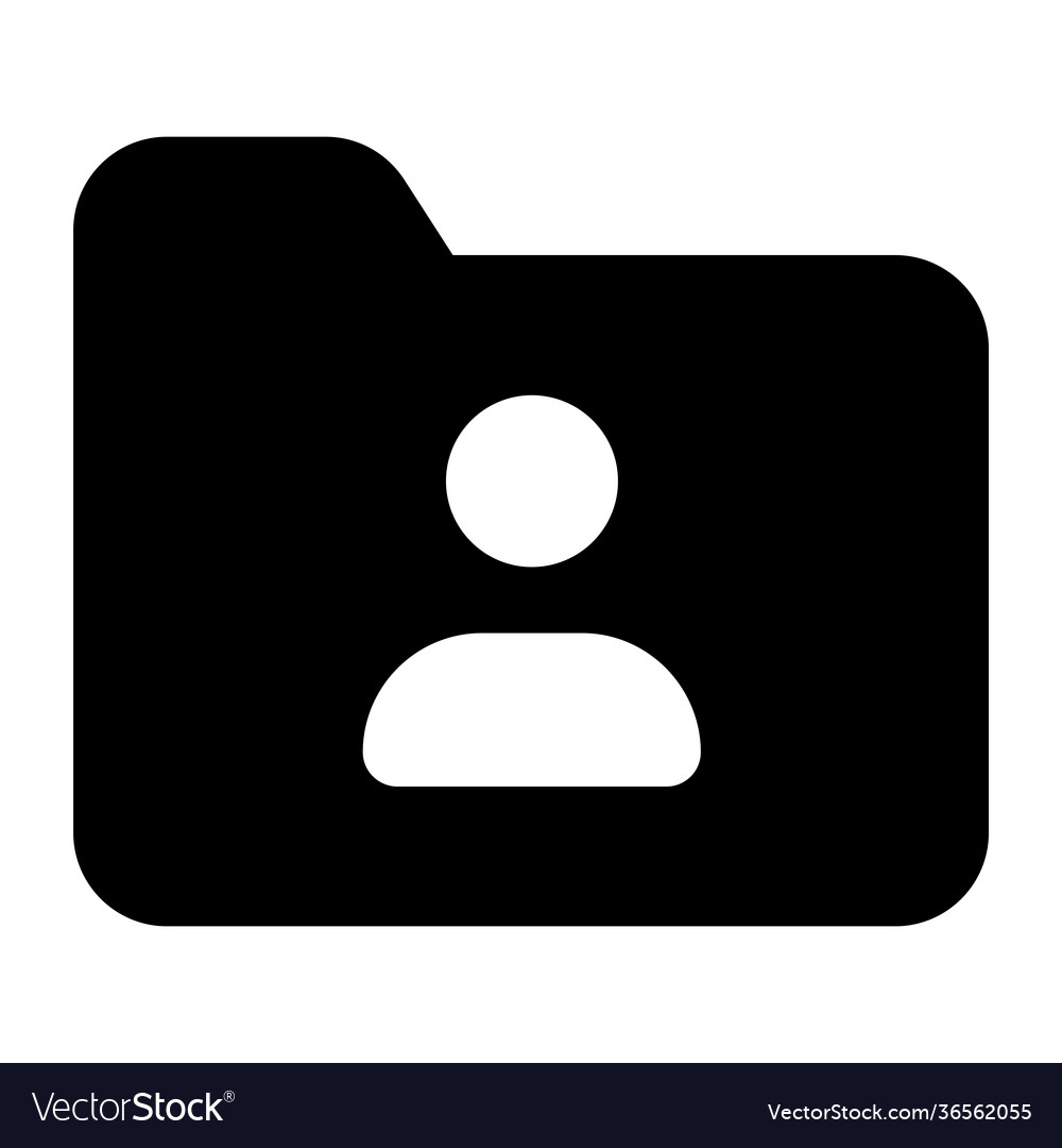 User folder Royalty Free Vector Image - VectorStock
