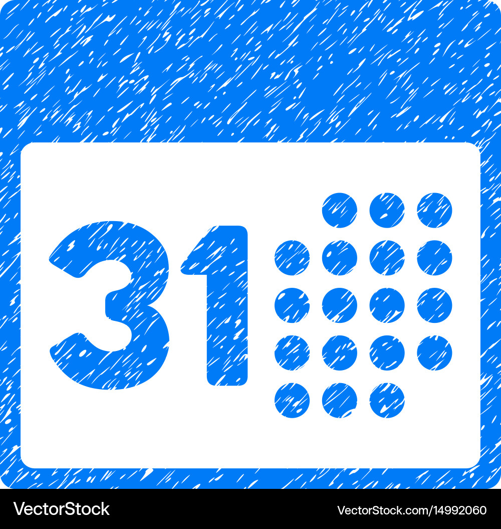 Last month day grunge icon Royalty Free Vector Image