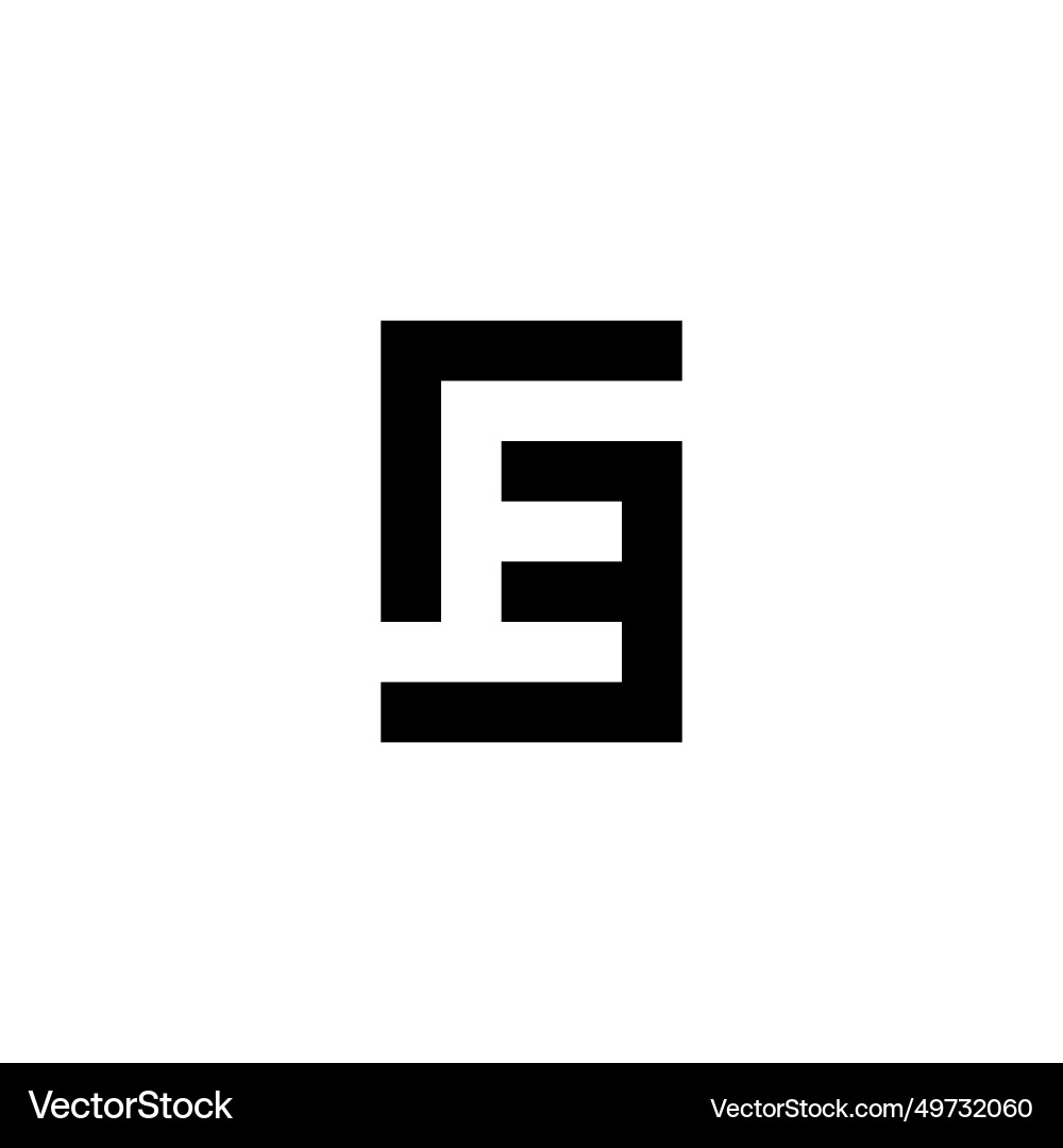 Letter r 3 square symbol simple logo Royalty Free Vector