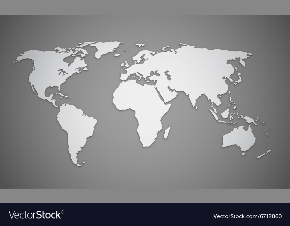 World map Royalty Free Vector Image - VectorStock