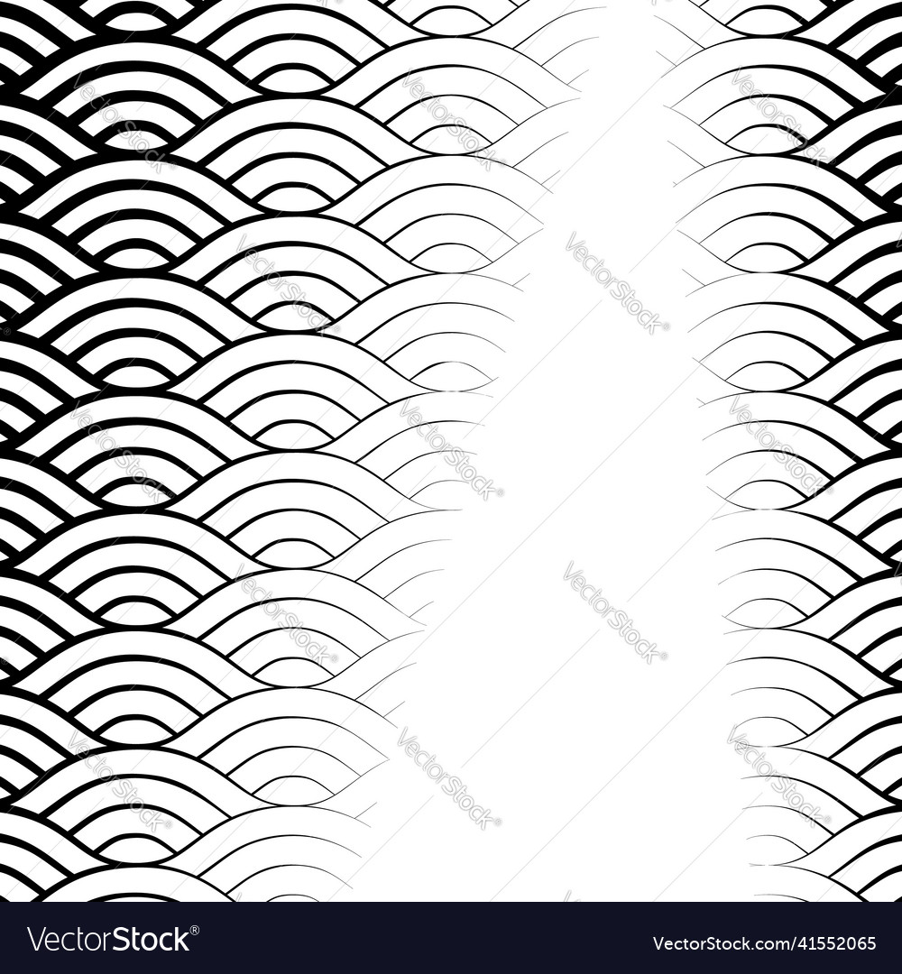 Background with abstract line waves pattern Vector Image
