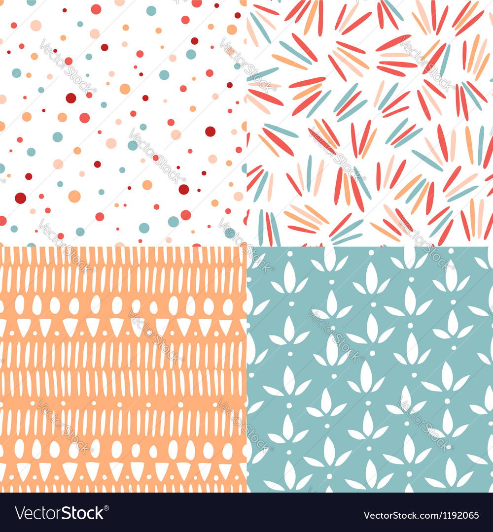 Doodle abstract patterns Royalty Free Vector Image