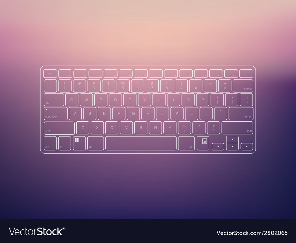 Keyboard Royalty Free Vector Image - VectorStock