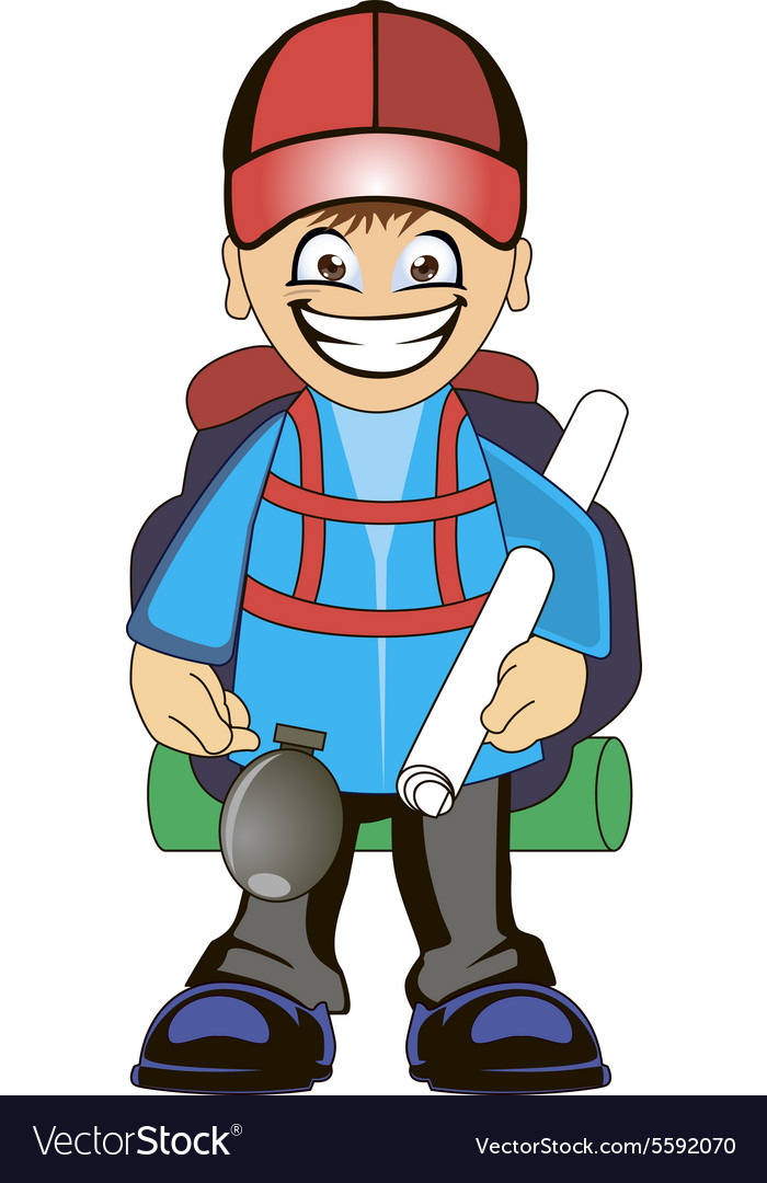 Backpacker Royalty Free Vector Image - VectorStock