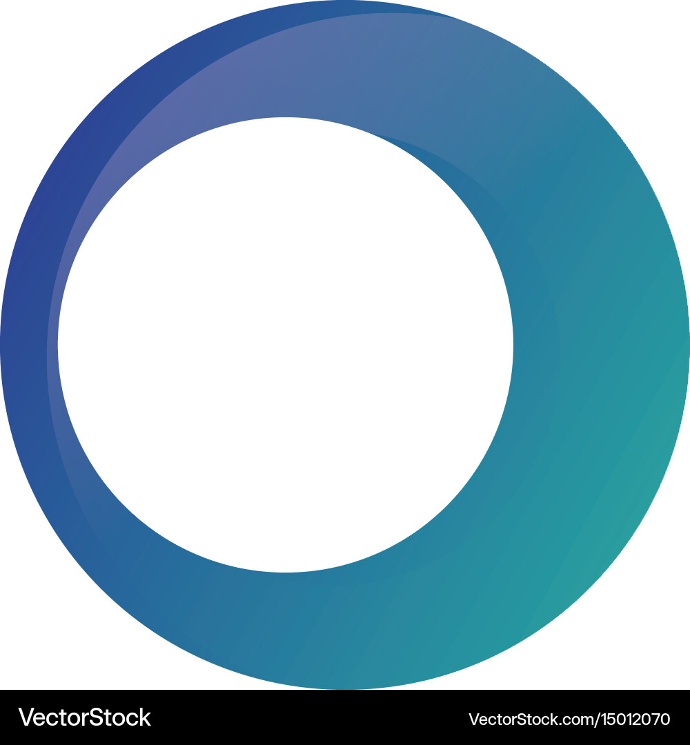 Circle business finance logo image Royalty Free Vector Image