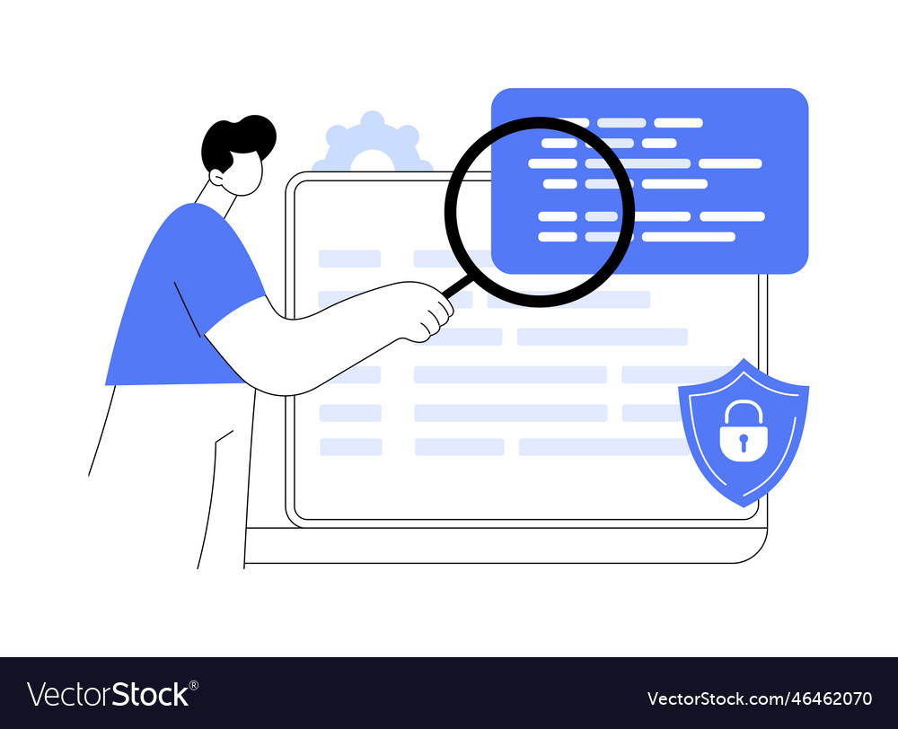 Computer forensics abstract concept Royalty Free Vector