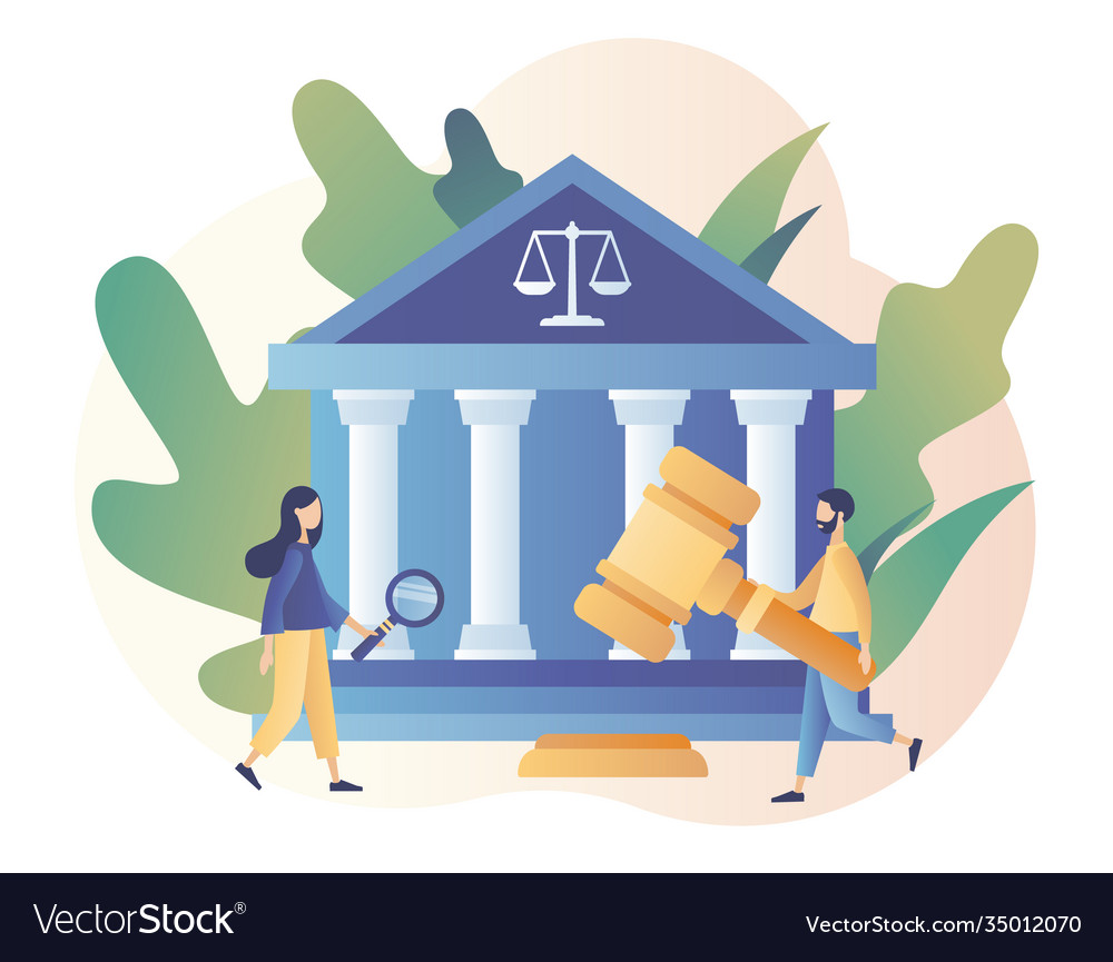 Law and justice concept scales judge Royalty Free Vector