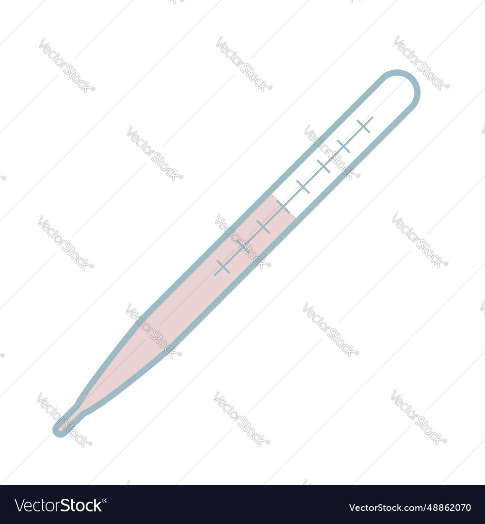 Simple medical mercury thermometer icon Royalty Free Vector Simple medical mercury thermometer icon Royalty Free Vector