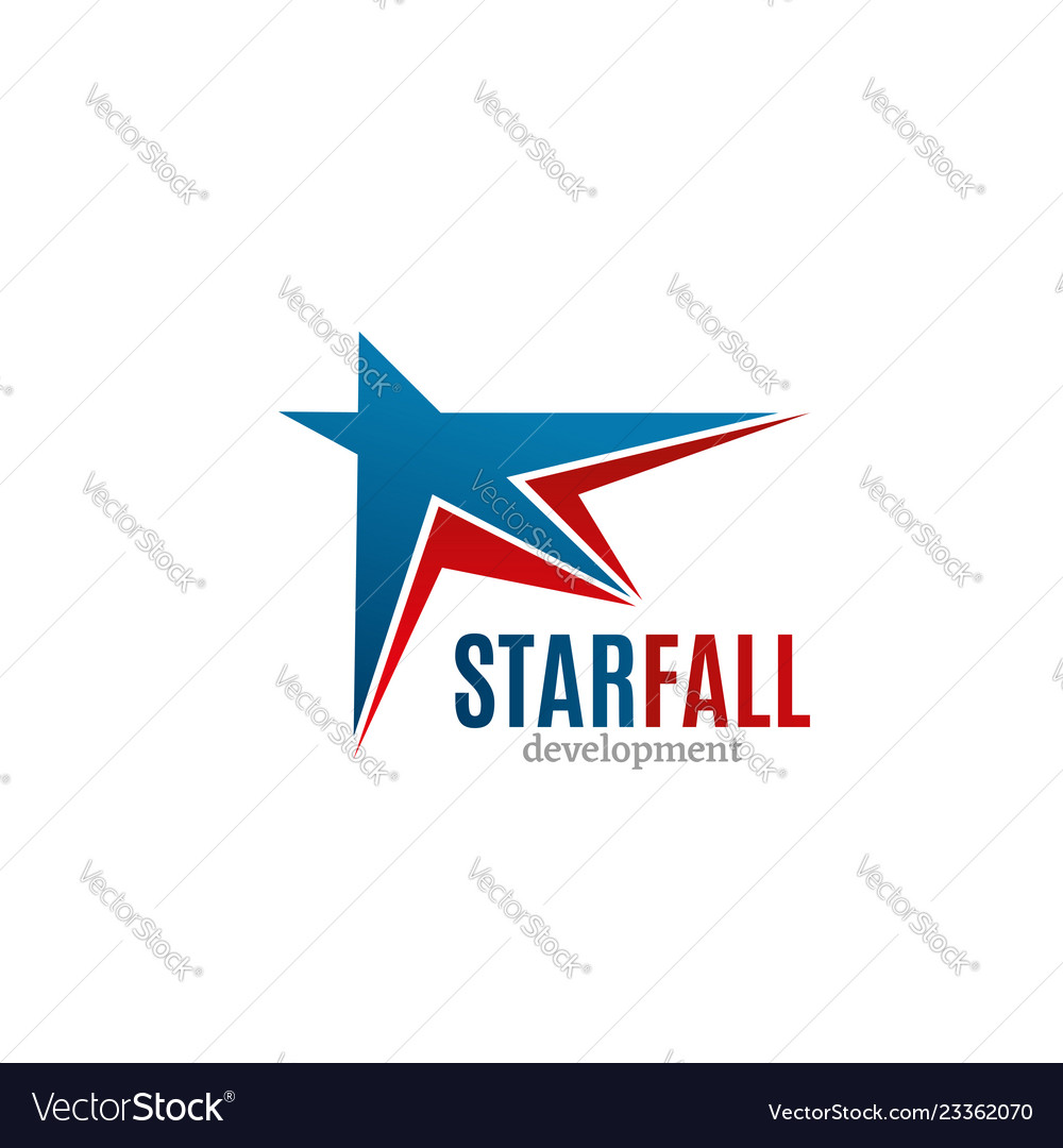 Star fall development icon Royalty Free Vector Image
