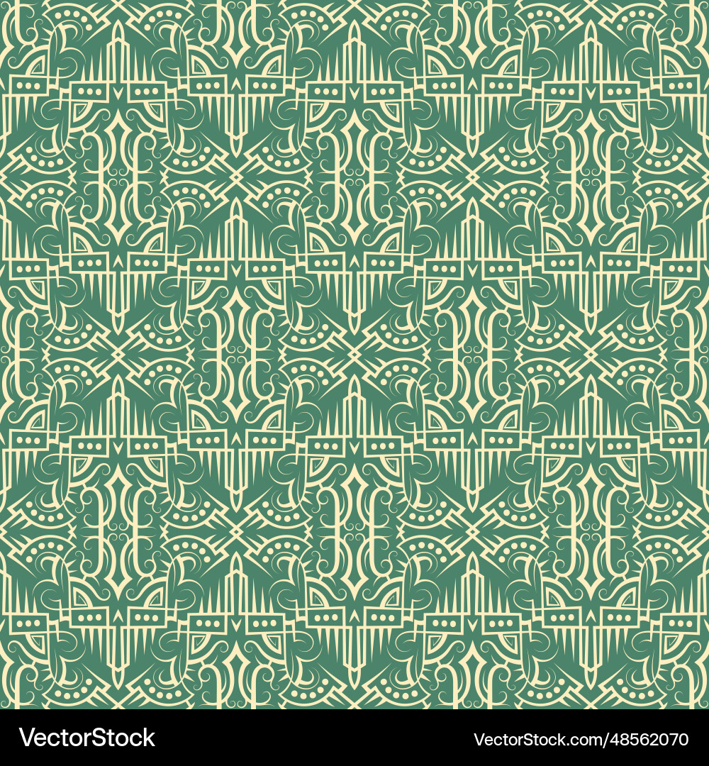 Tribal vintage seamless pattern symmetric Vector Image