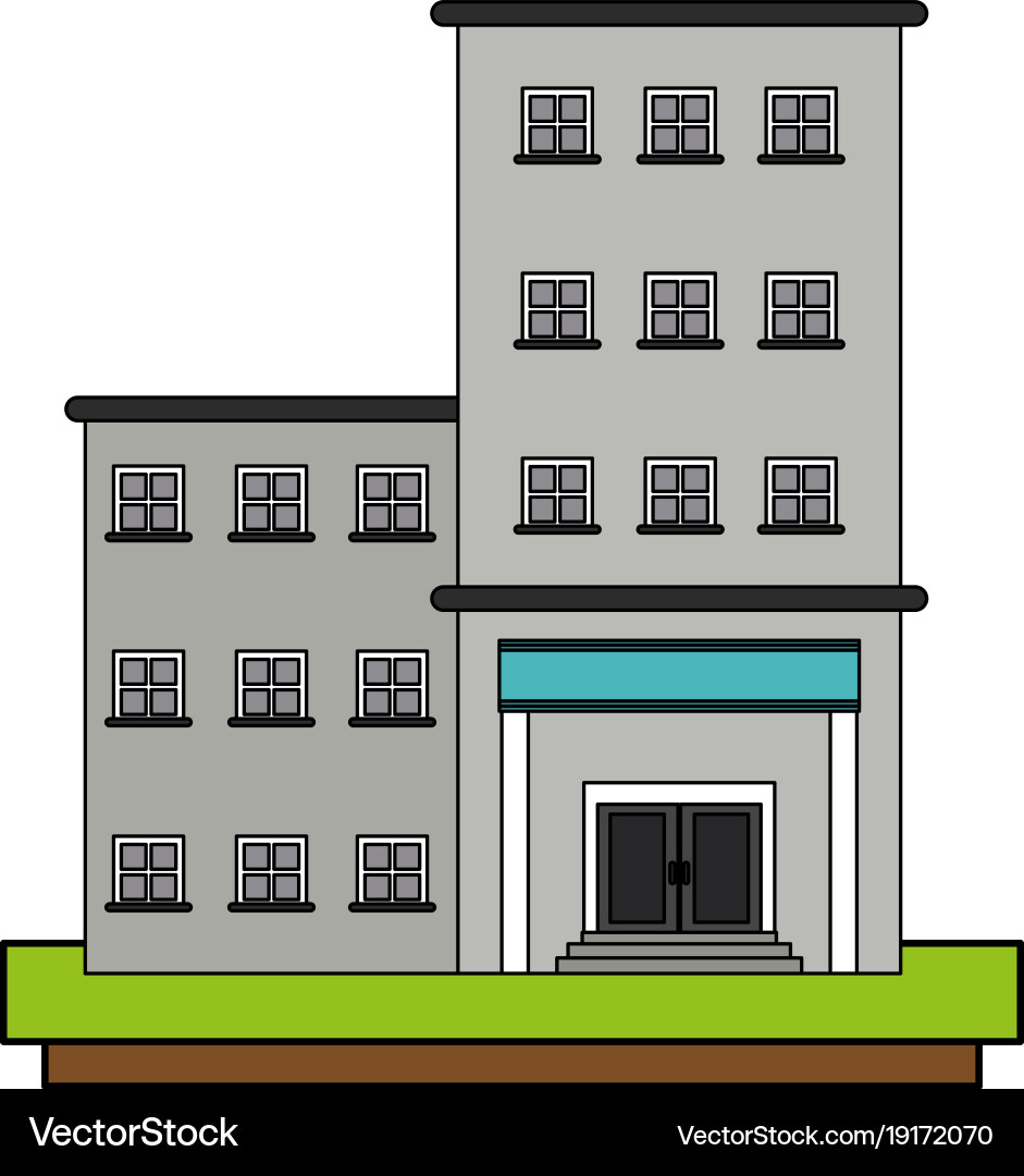 Urban residential tower Royalty Free Vector Image