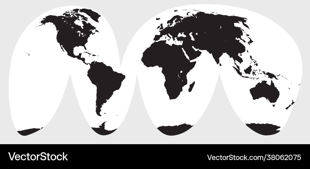 Global world peeled off earth map graphic Vector Image