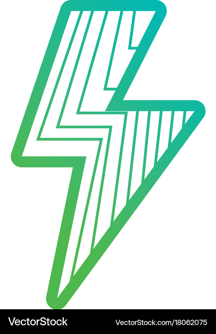 Line energy hazard power symbol Royalty Free Vector Image